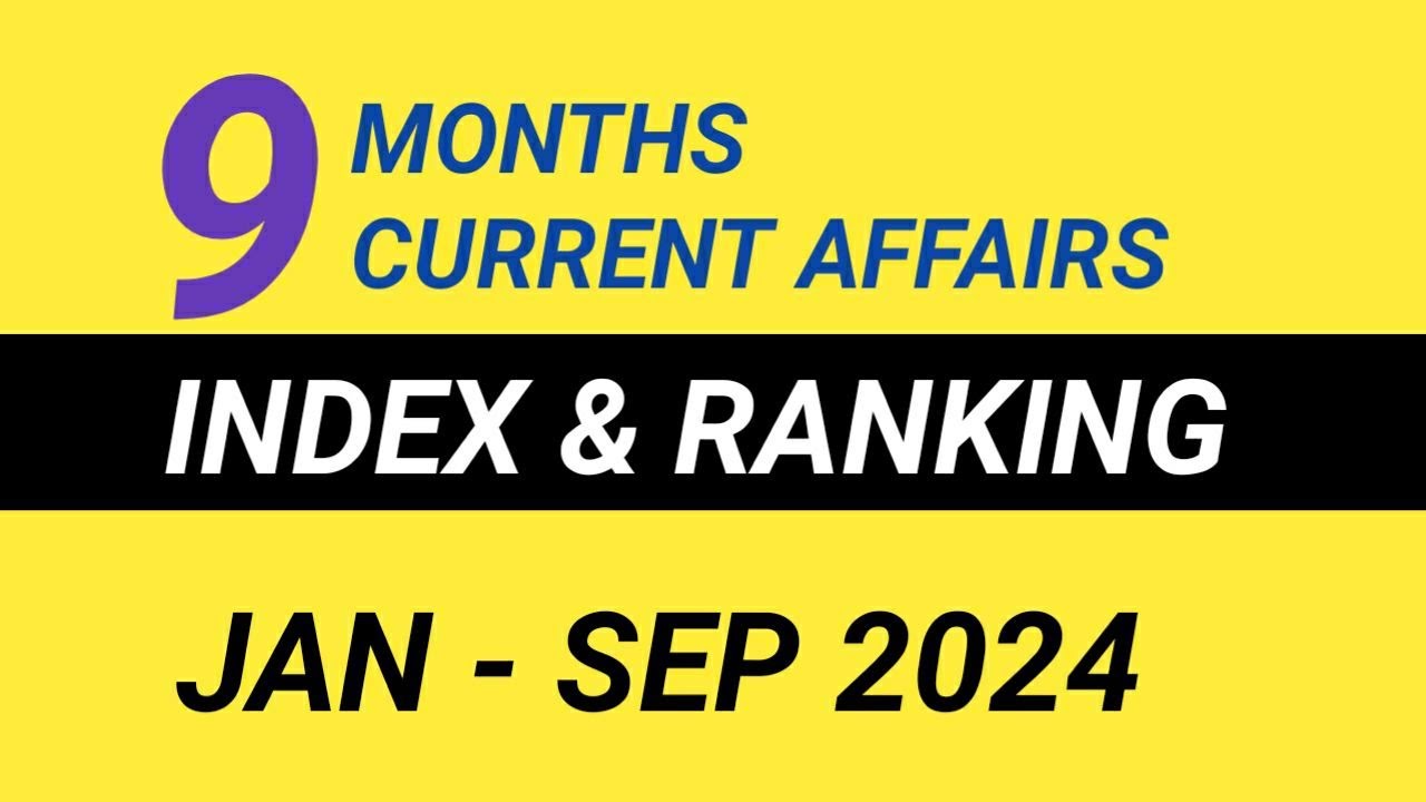JAN-SEP | INDEX AND RANKING 2024 | CURRENT AFFIARS |IBRAHIM | STUDY ...