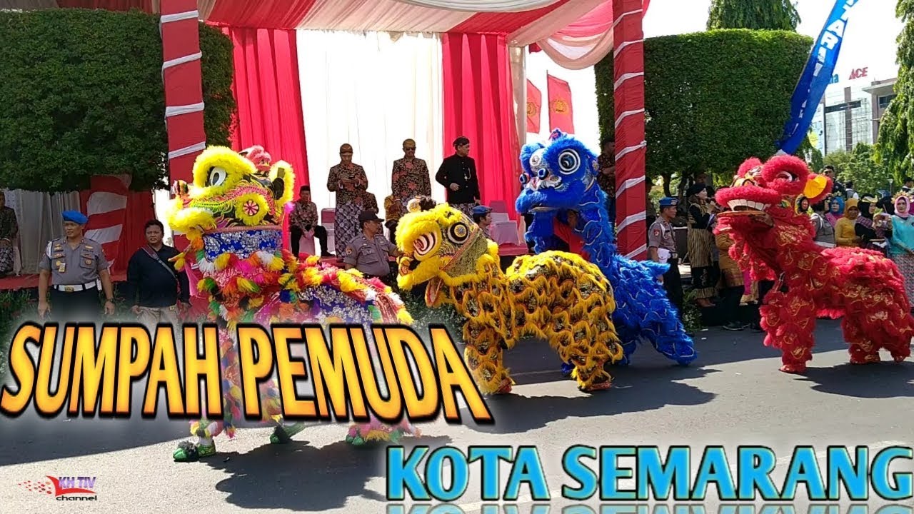 SUMPAH PEMUDA KIRAB BUDAYA DI JANTUNG KOTA SEMARANG - YouTube