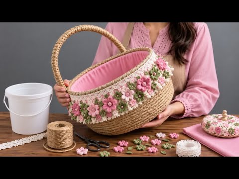 Cut an Old Plastic Bucket and Look What Happened! 😍 DIY Idea ♻️