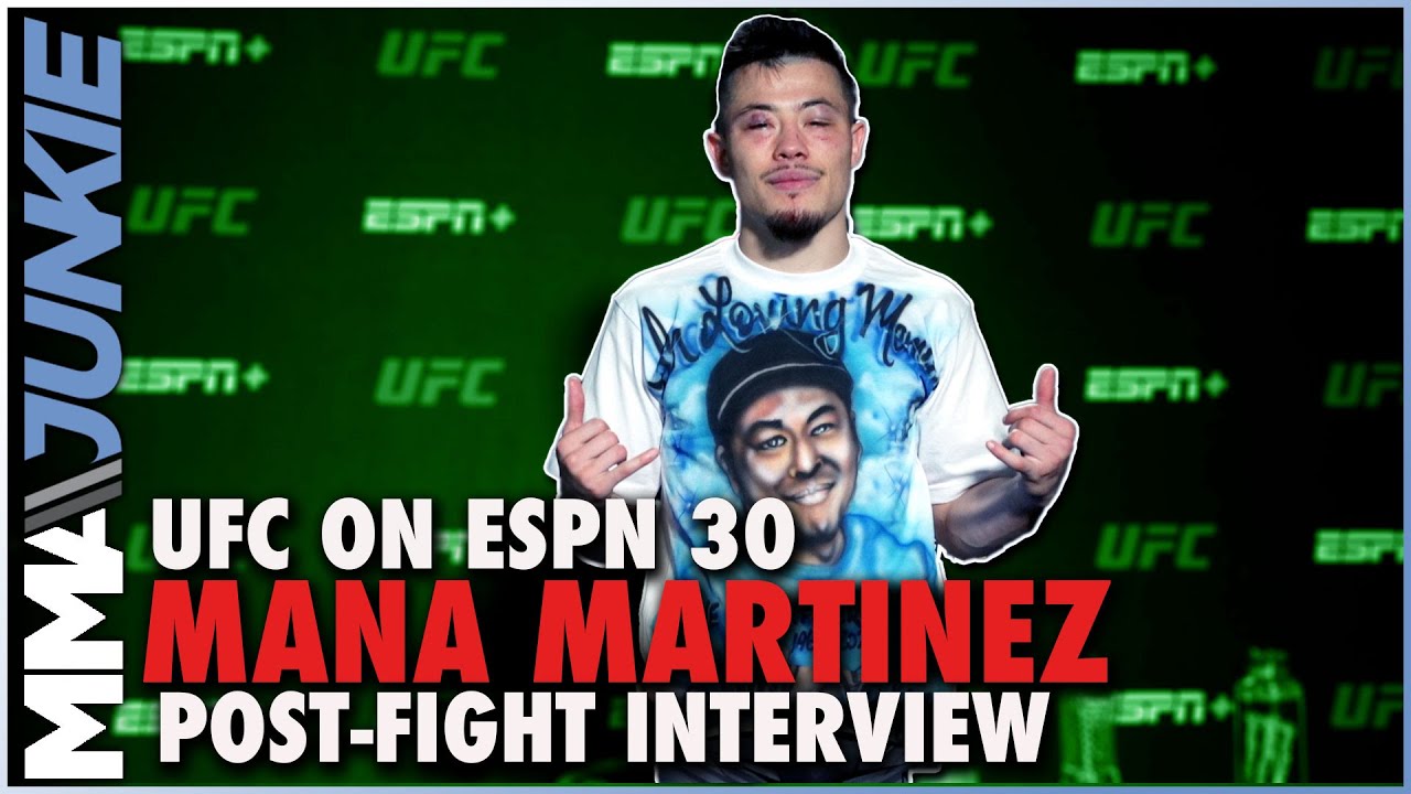 Mana Martinez honors his coach, family with performance | UFC on ESPN ...