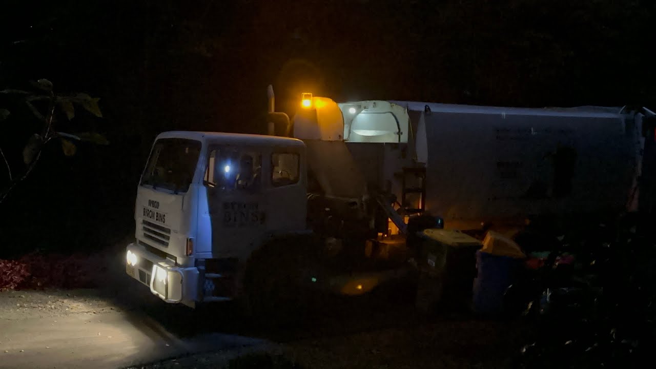 Byron Bins Green Waste - Night Collection - YouTube