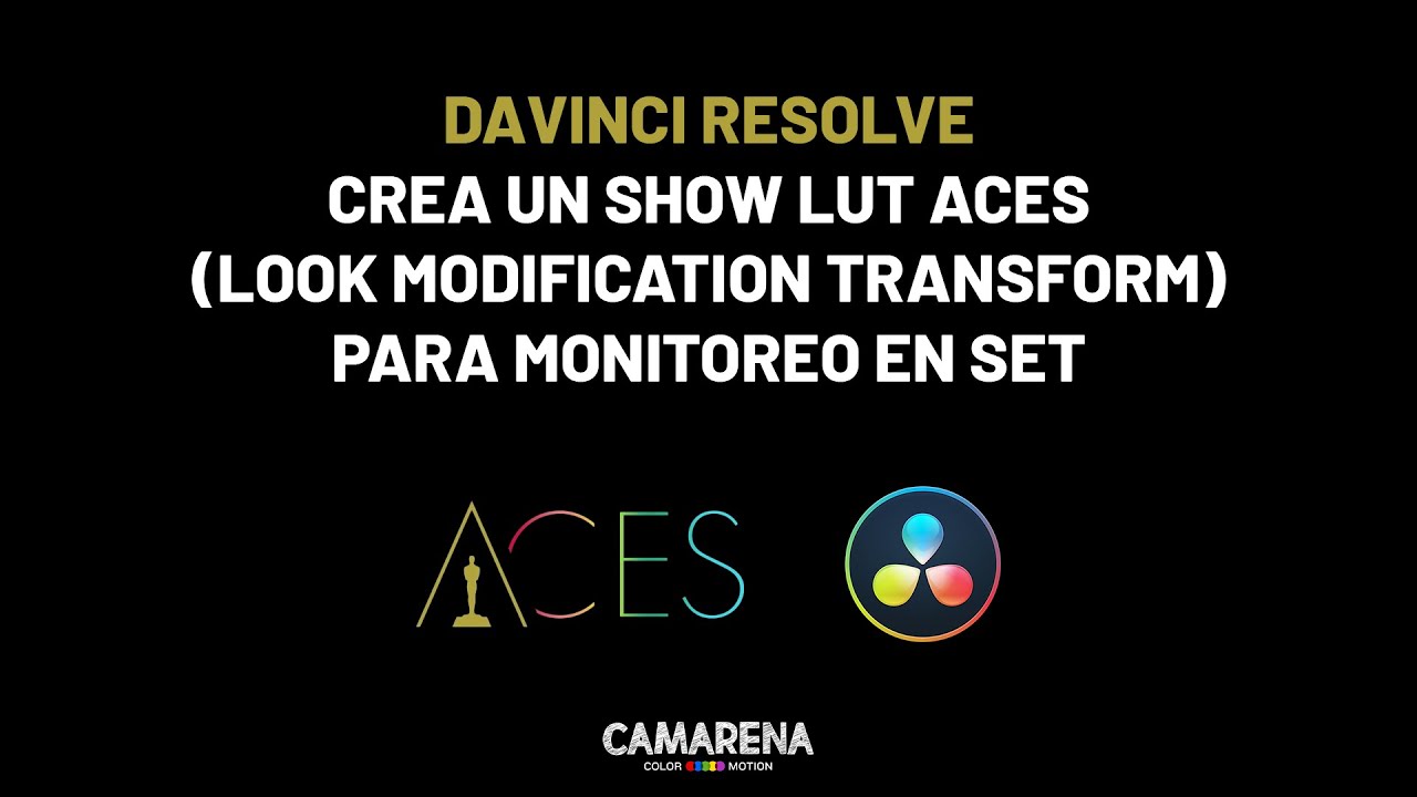 CÓMO CREAR UN SHOW LUT ACES (LMT) PARA MONITOREO EN SET - YouTube
