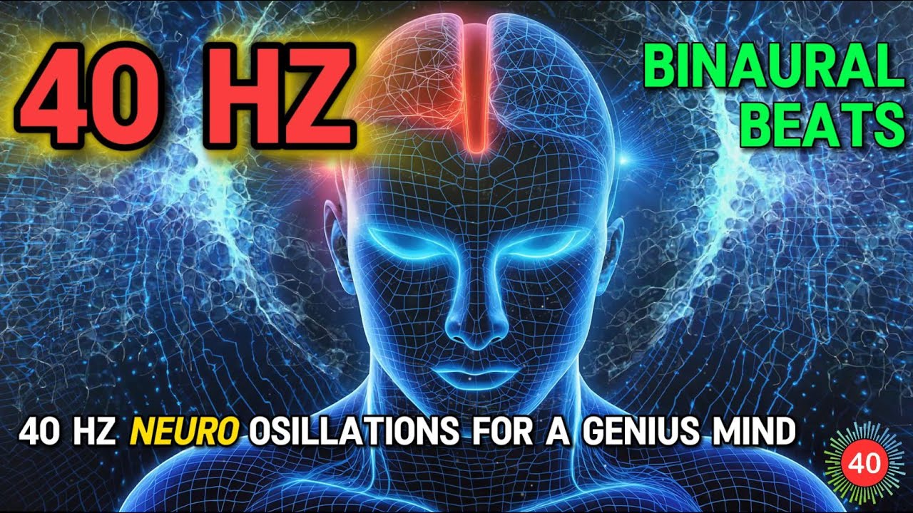 🎧 Experience Neuro Oscillation with 40 hz BINAURAL Beats for a ️ GENIUS ...