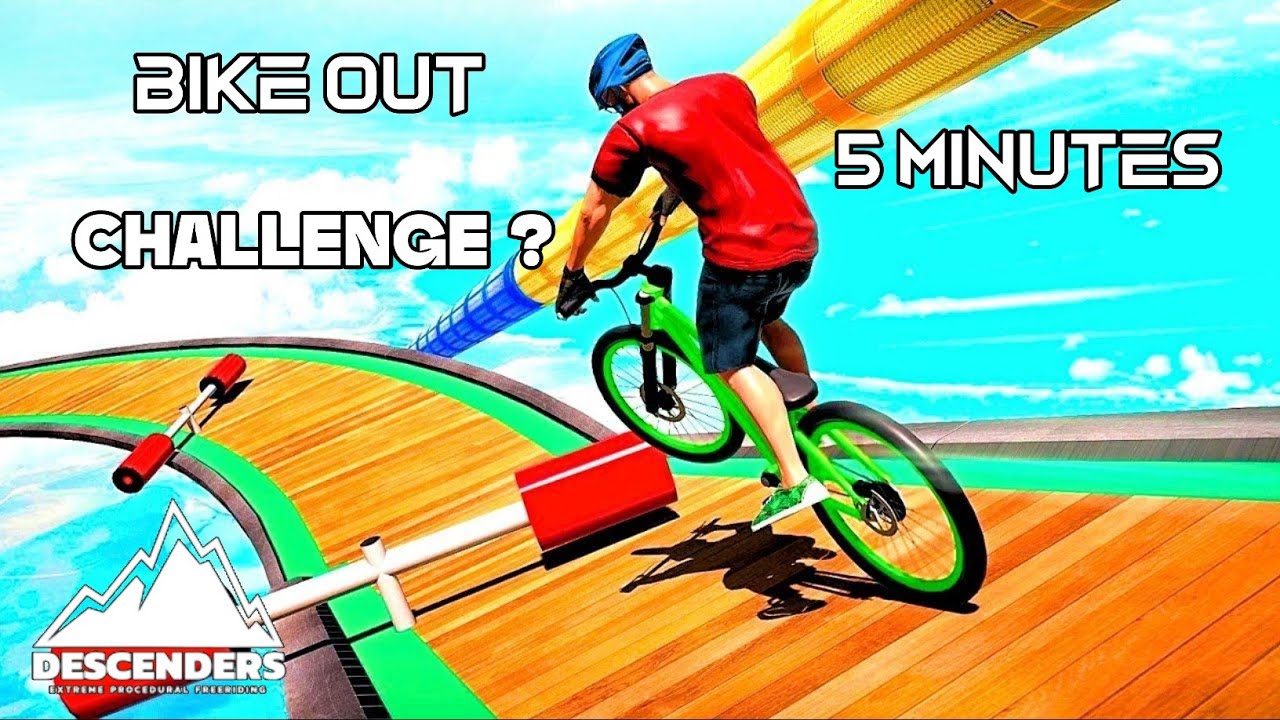 EXTREME BIKE OBSTACLE! IN 5 MINUTES *BIKEOUT* | Descenders #challenge # ...