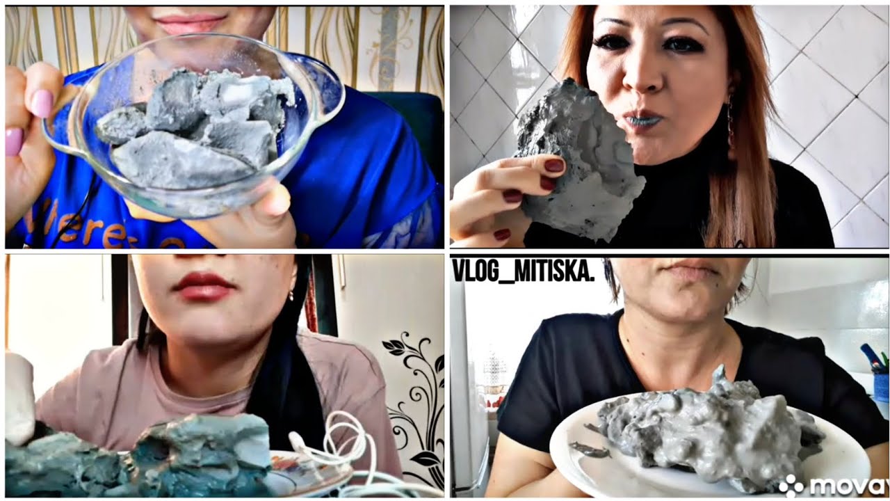 BLUE UZBEK CLAY CRUNCH @esimova_92_ASMR@vlog_mitiska@vlognadicrunch2283 ...