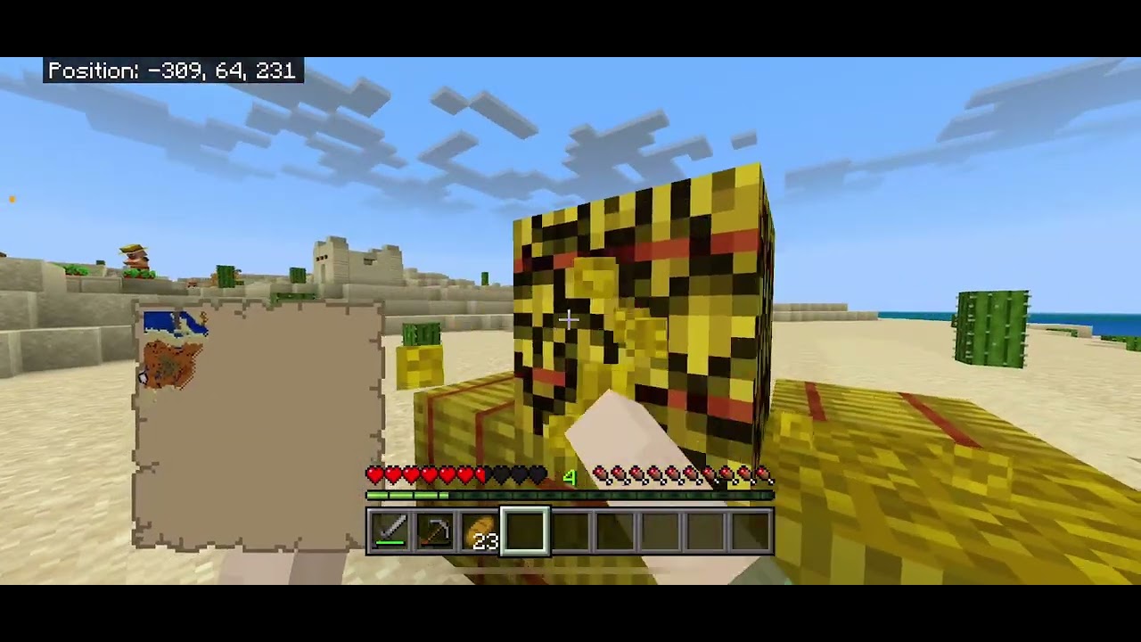 1,000 Minecraft seeds (167/1000): fossil in a desert temple - YouTube