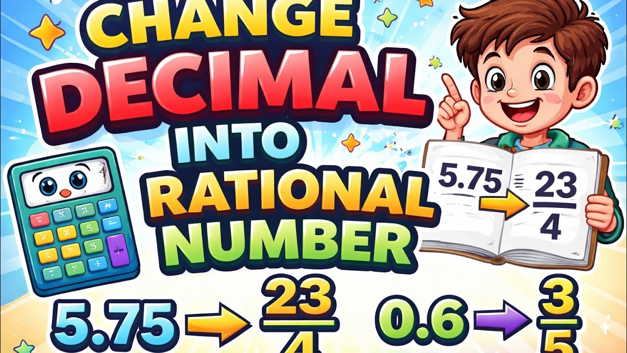 How to Convert Decimal into Rational Number | Maths - YouTube
