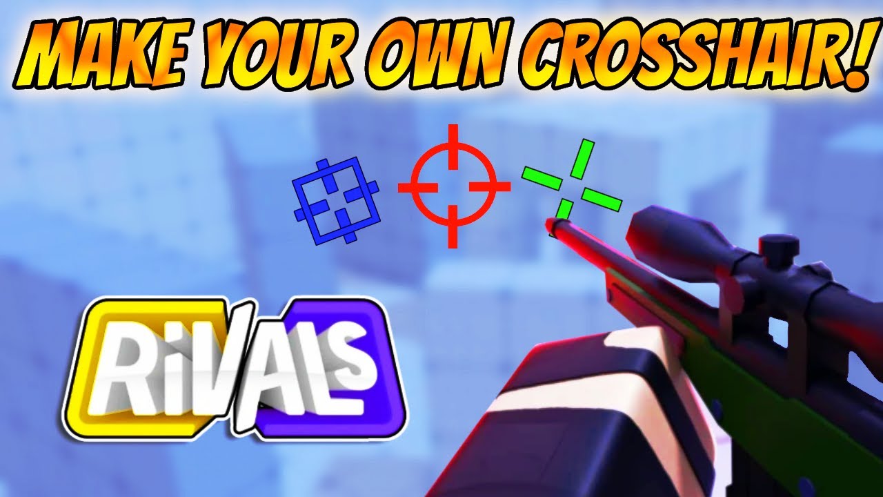 How to make CUSTOM Crosshair in Roblox Rivals! | Full Turorial - YouTube