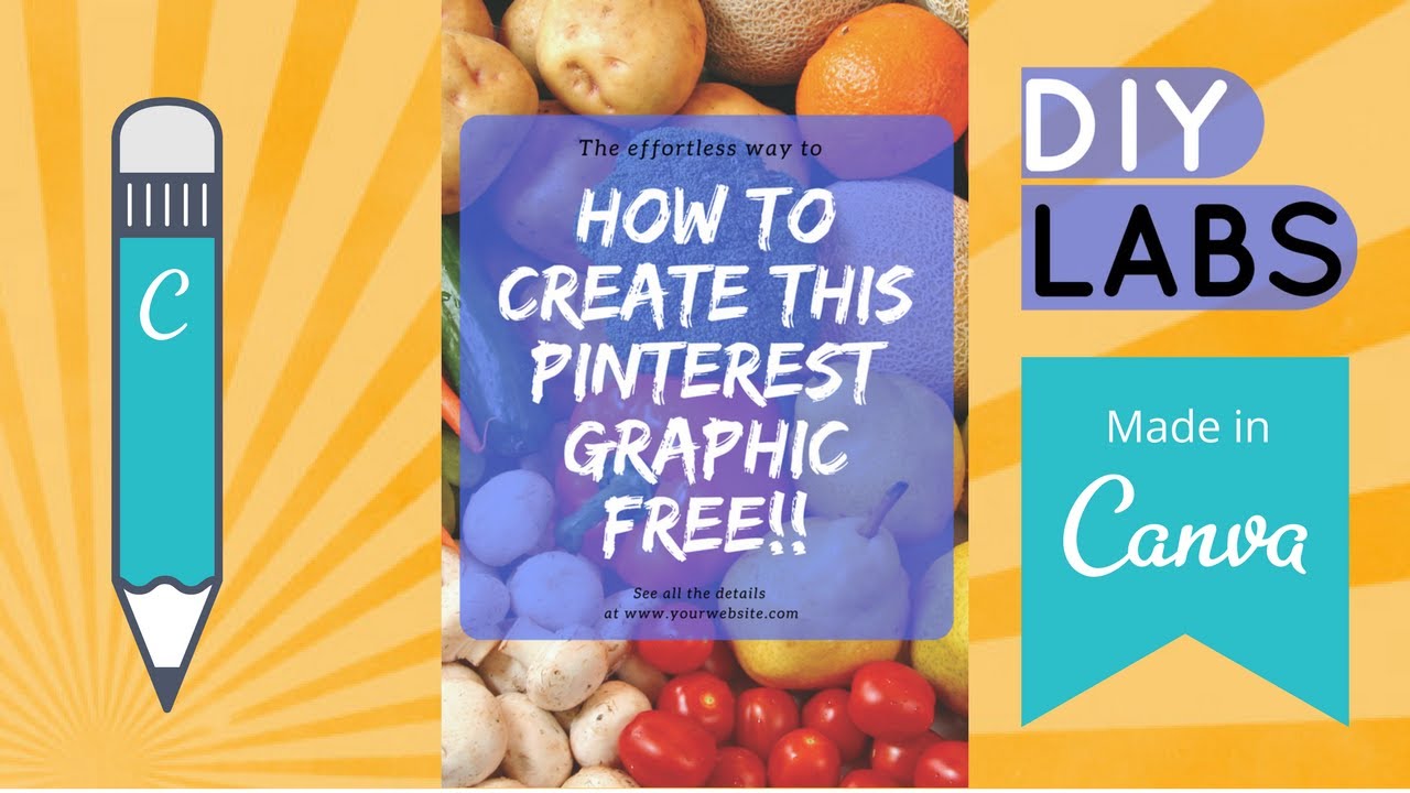 How To Create a Nice Pinterest Graphic for Free - YouTube