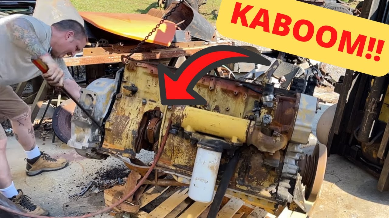 CATERPILLAR 3406B She's Blown up, Lets tear it down - YouTube