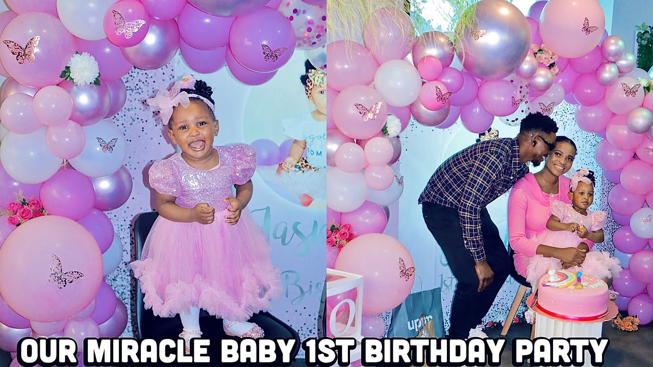 Our Miracle Baby 1st Birthday Party, She Cried 😭||Jasmine Official ...