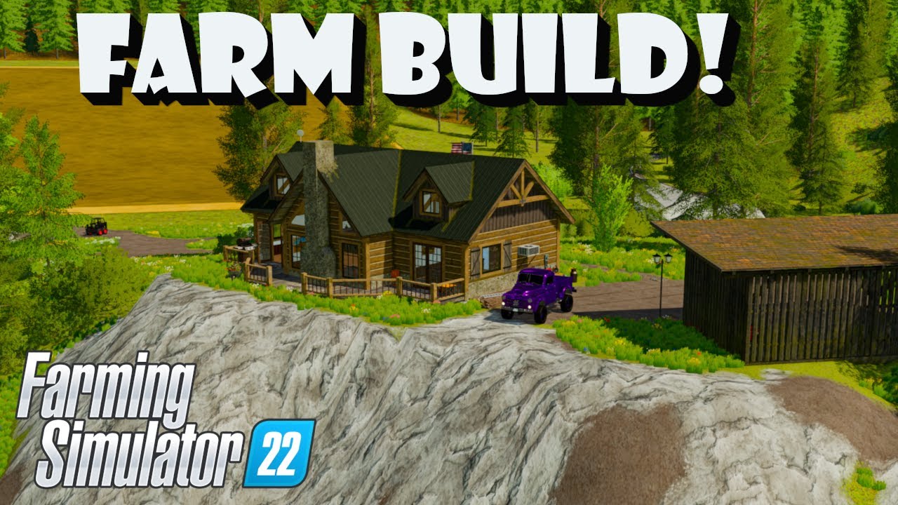 OLD IRON FARM BUILD ON BIG GRASS BIG WATER MAP FS22 - YouTube