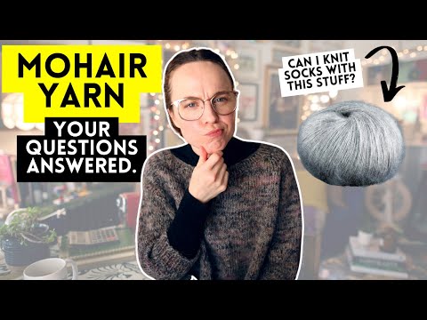 Mohair Yarn: Your Questions Answered 🐐  #knitting