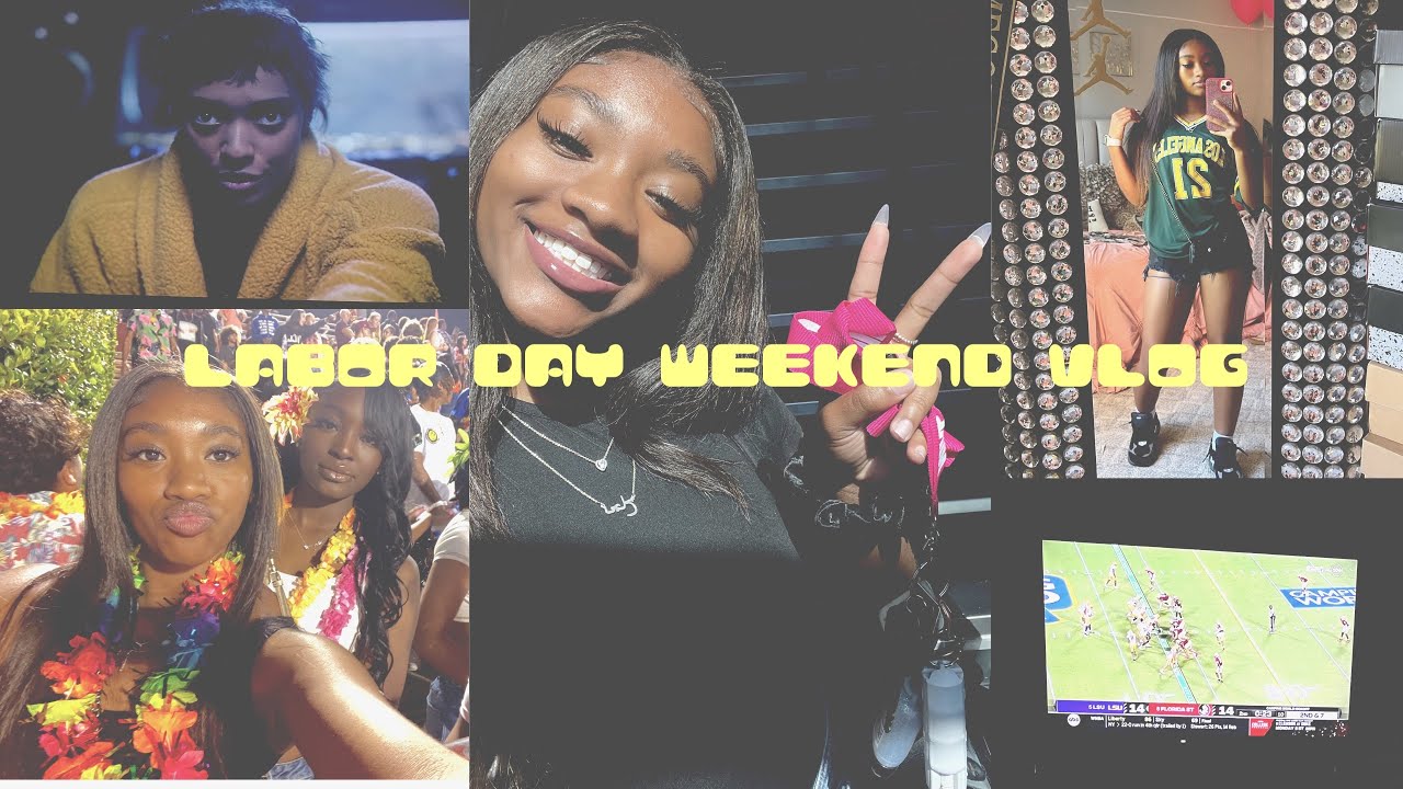 labor day weekend vlog: going out with friends,football game, and ...