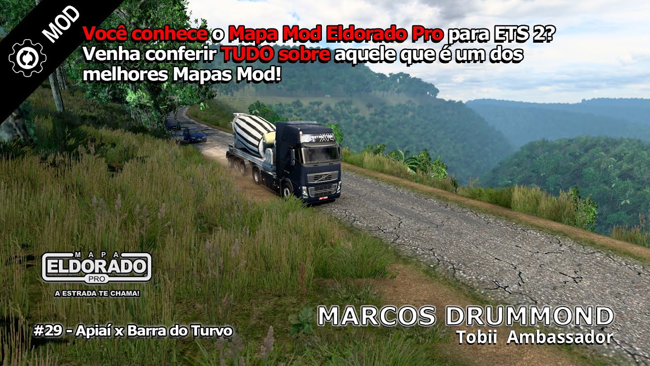 29 - Mapa Eldorado Pro - Mapa Mod para ETS 2 1.46 ``A Estrada te Chama`` - Apiaí x Barra do ...