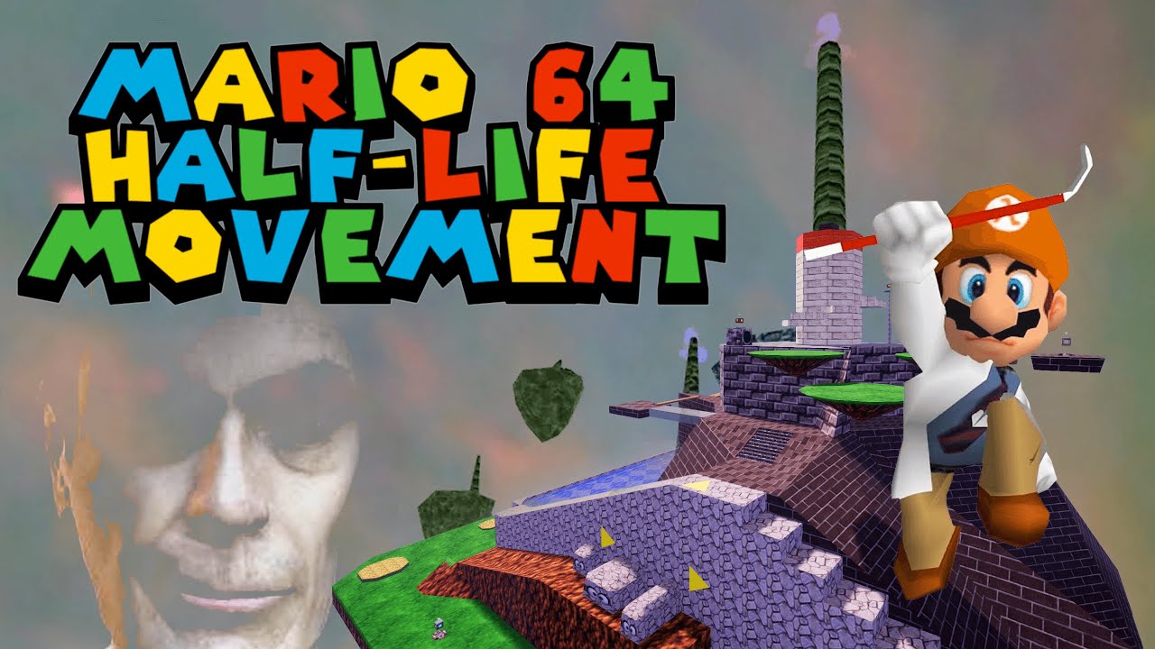 Super Mario 64 with Half-Life Movement 70 Star Speedrun 30:38 - YouTube
