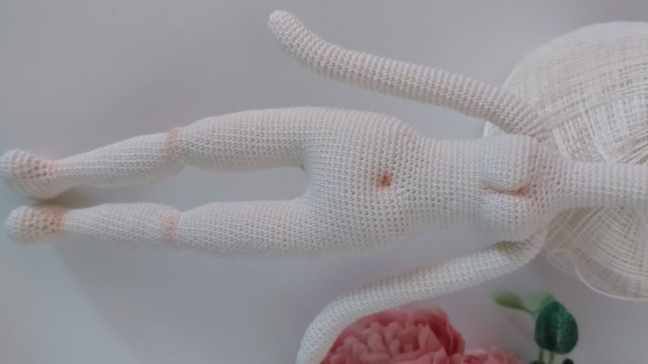 Crochet doll body tutorial ( body ) - YouTube