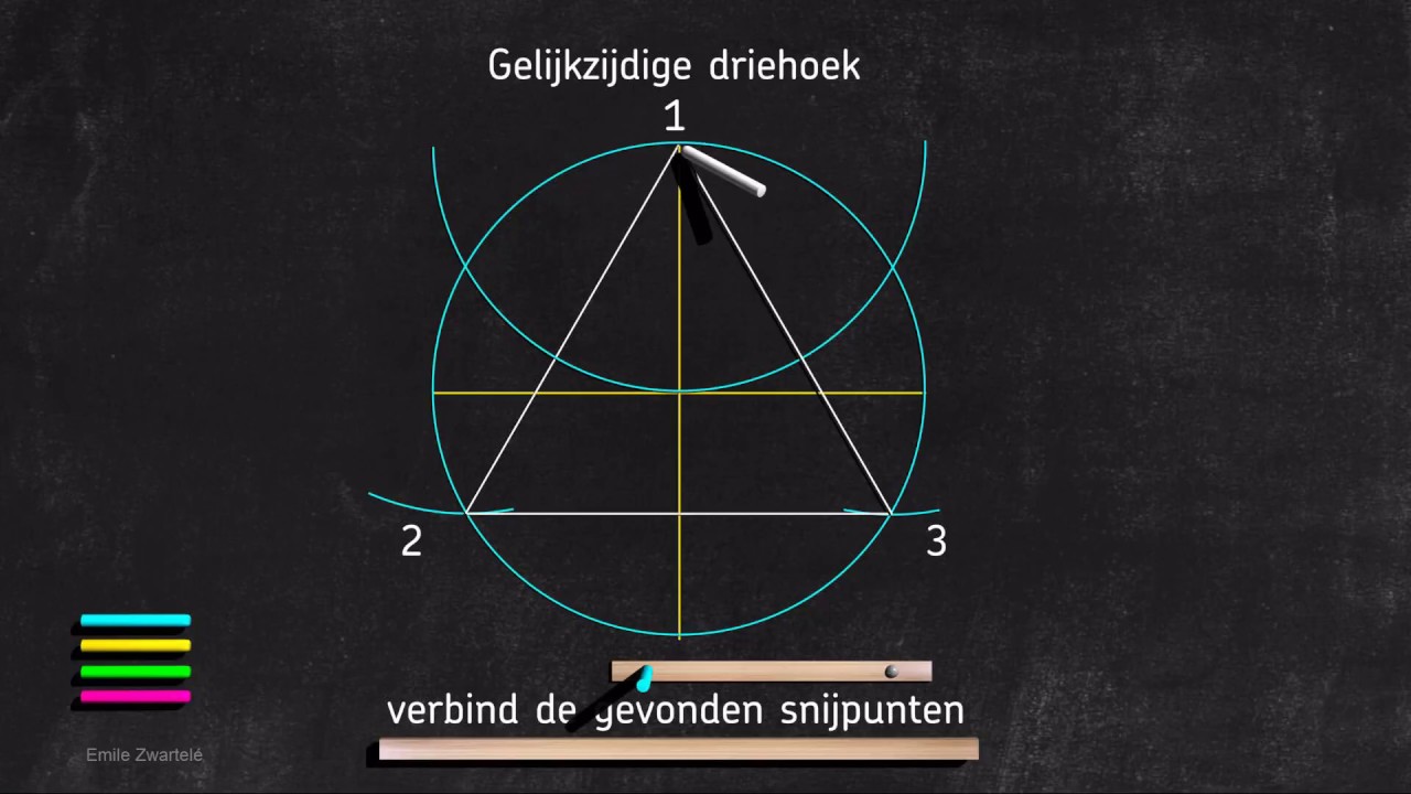 Driehoek construeren - YouTube