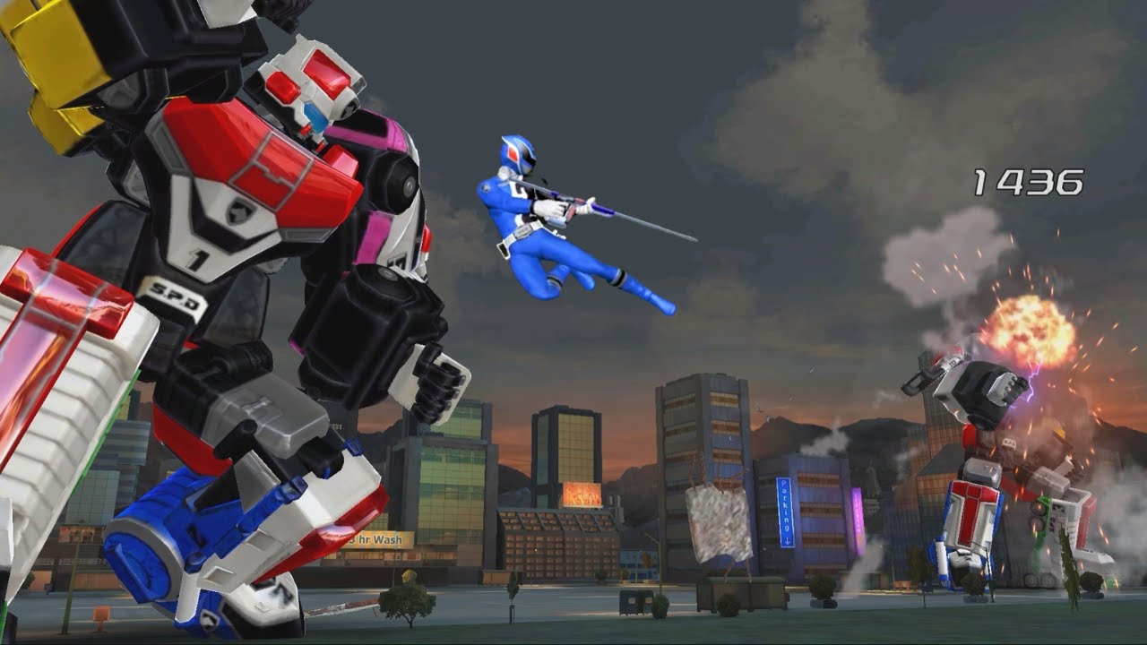 Spd Delta Squad Megazord and Spd Blue Ranger Sky Tate - Power Rangers ...