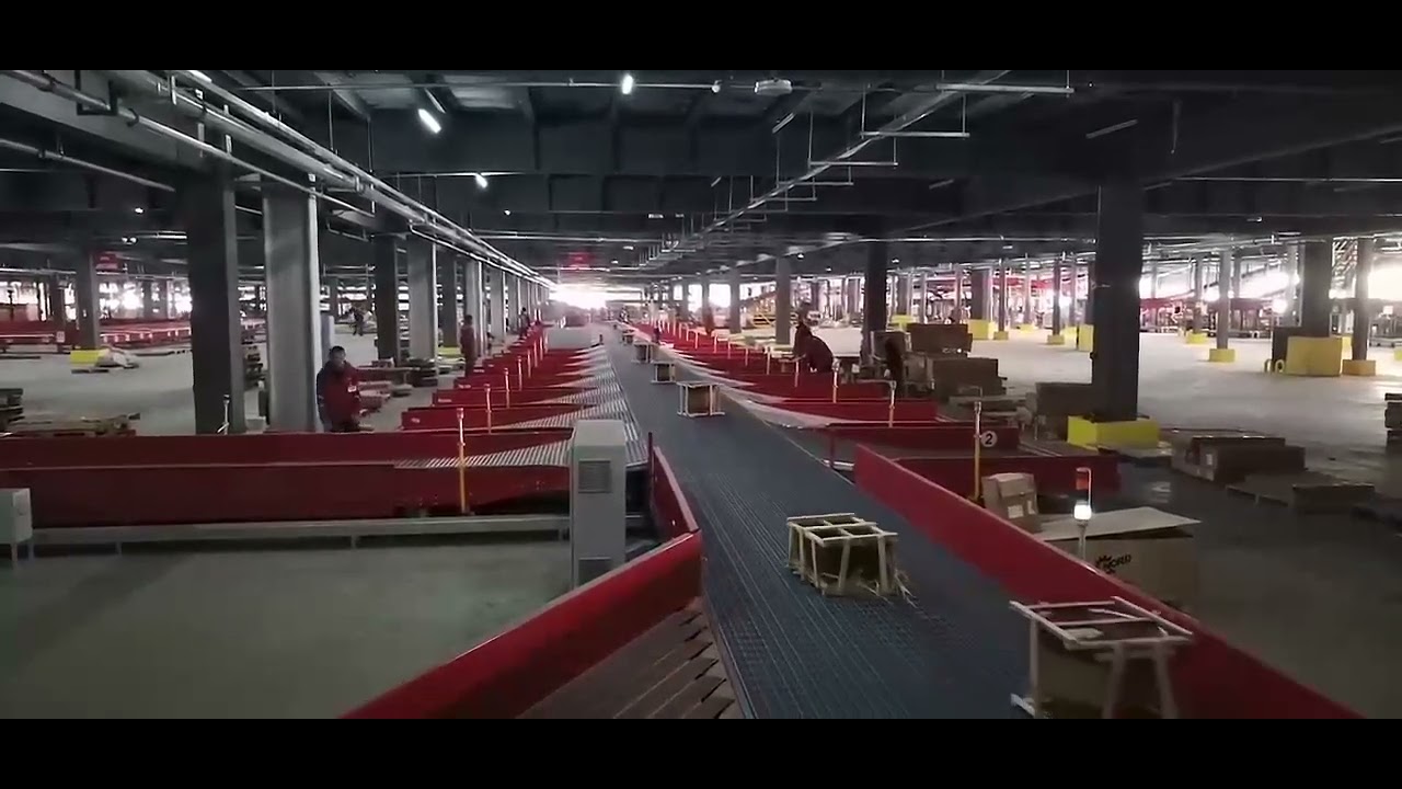 Modular belt sorter - YouTube