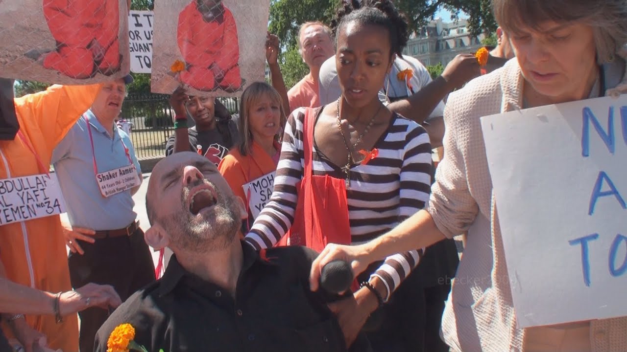 Fasting to Death, Protester Force-Fed at White House - YouTube