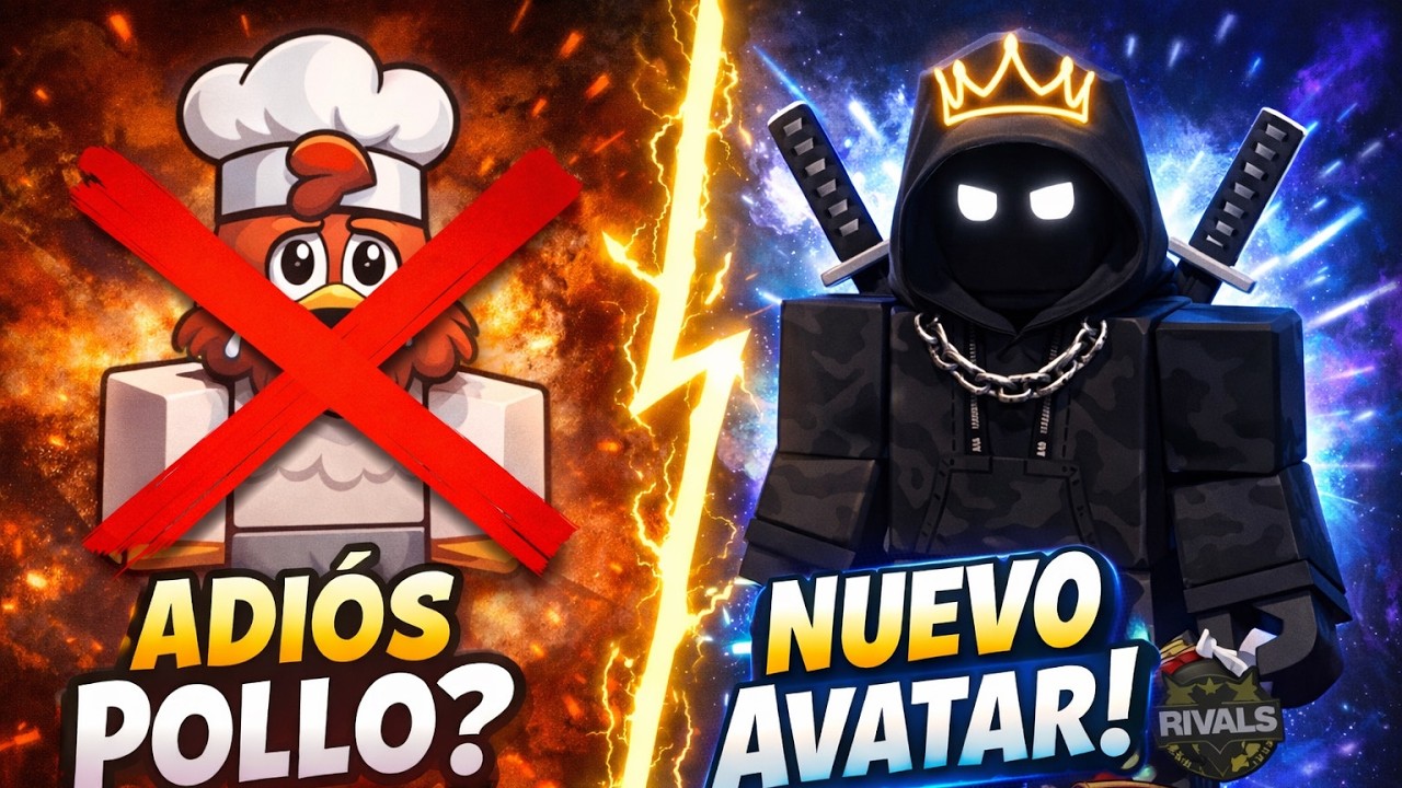 😳 Adiós al POLLO… presento mi NUEVO AVATAR en Roblox Rivals - YouTube