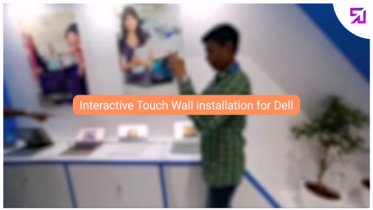 Interactive Touch Wall for DELL by Crossworks Design Innovations - YouTube