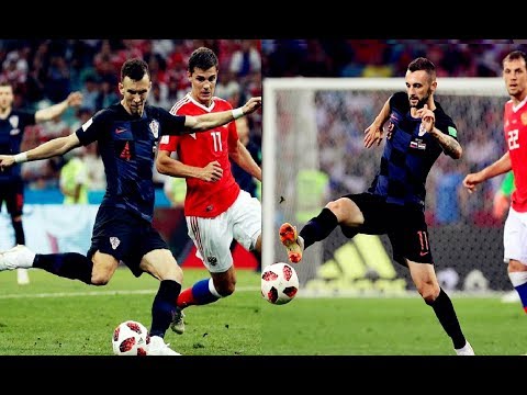 Ivan Perišić And Marcelo Brozović vs Russia（07/07/2018）HD 720p by轩旗