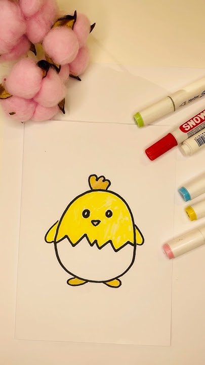 Այս անգամ ճուտիկի հերթն է🐣🎨 Drawing նկարչություն Art нарисовать
