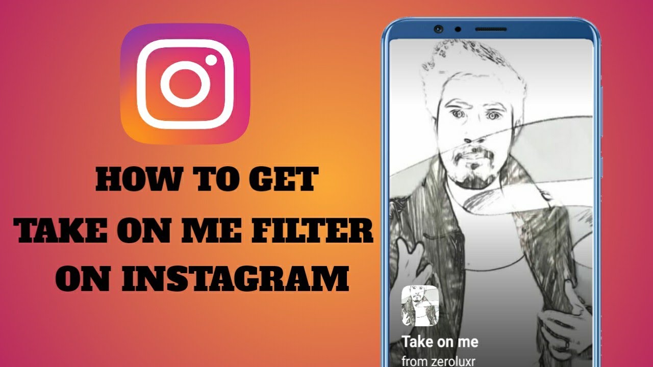 How to do the Take on Me filter trend on Instagram | - YouTube