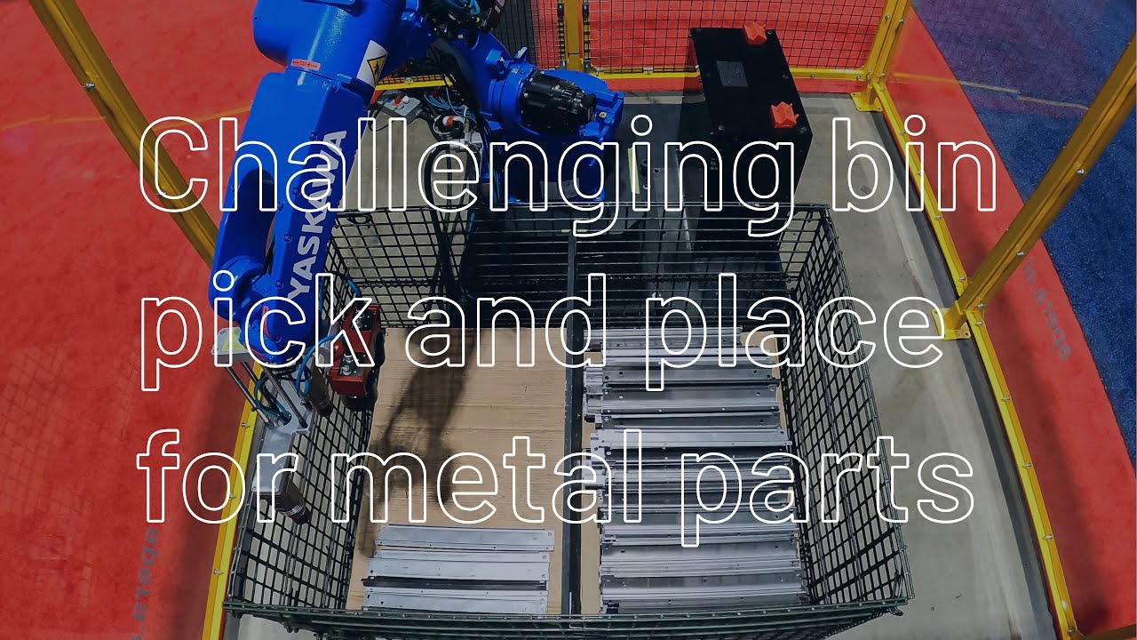 Bin picking and precise placement of difficult stamped metal parts ...