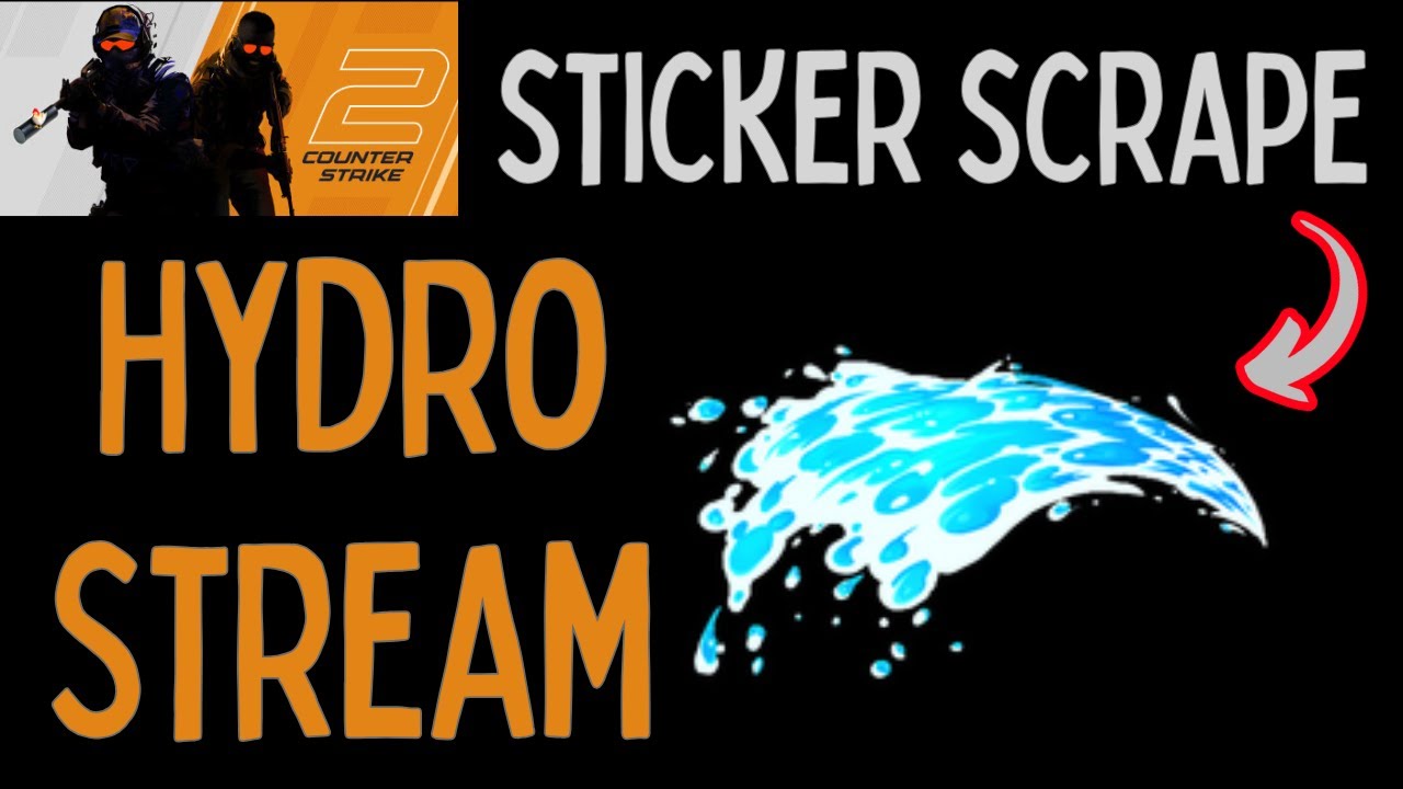 Hydro Stream Sticker Scrape #csgo #cs2 #cs2skins - YouTube
