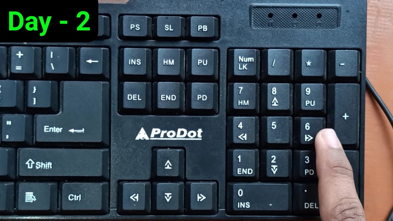 Number Paid Typing Course : Day 2 | Numerical Key Typing | Use Of 4,5,6 ...