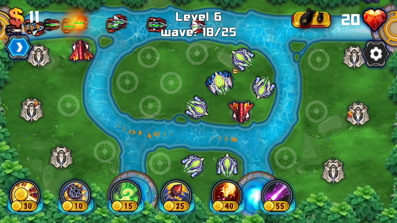 Tower defense galaxy td level 6 - YouTube