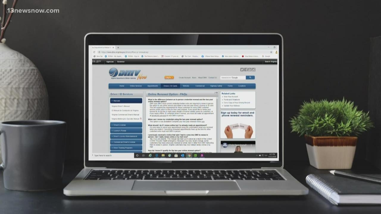 Virginia DMV Offers More Online Services to Customers - YouTube