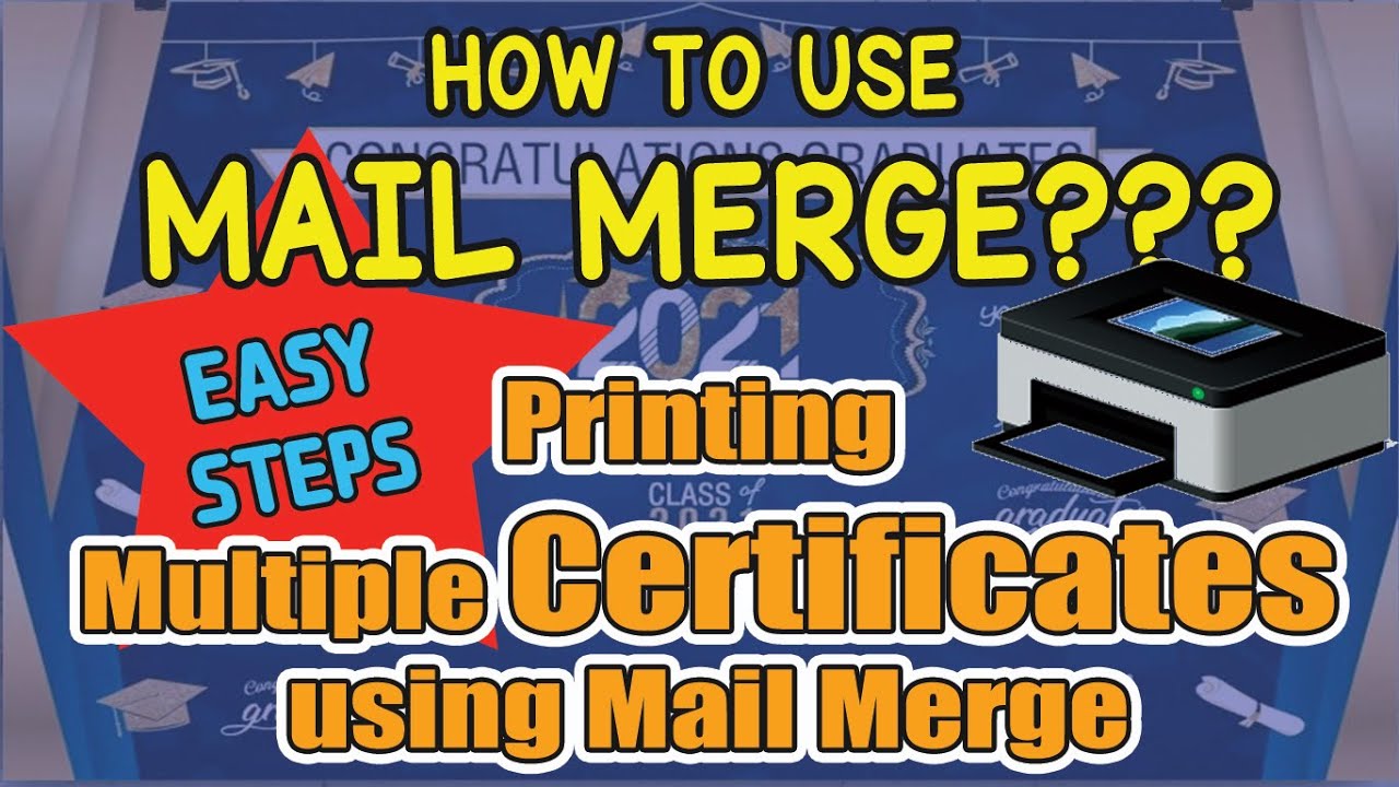 How to Use Mail Merge(EASY STEPS) - YouTube
