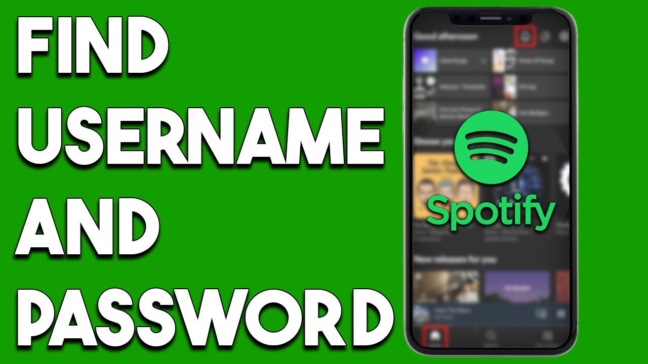 How To Find Your Username And Password On Spotify - YouTube