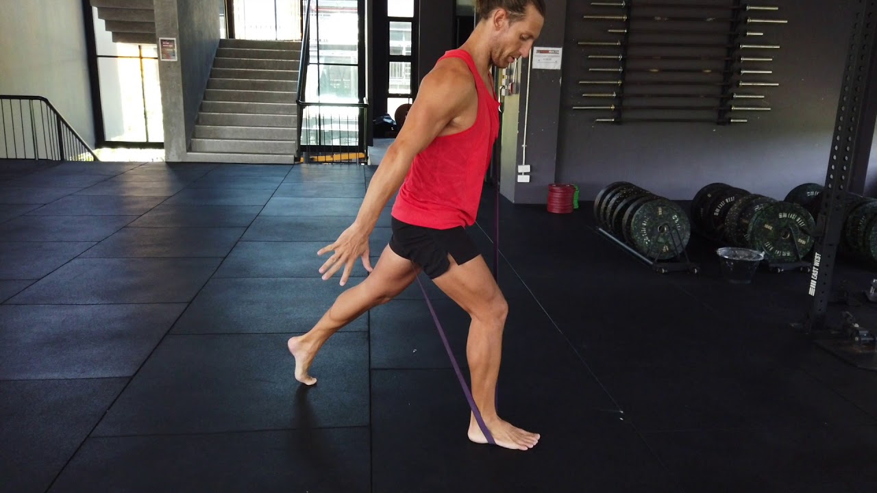 Resistance Band Single Leg Spilt Squat | Exercises to do at home ...