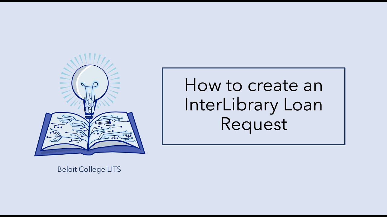 How to use InterLibrary Loan - YouTube