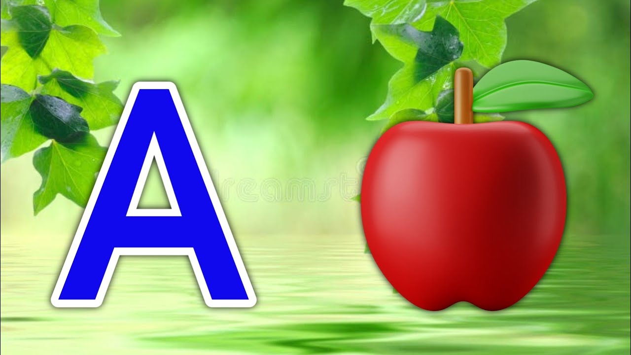 A for apple nursery alphabet ABCD online learning,a for apple, write ...