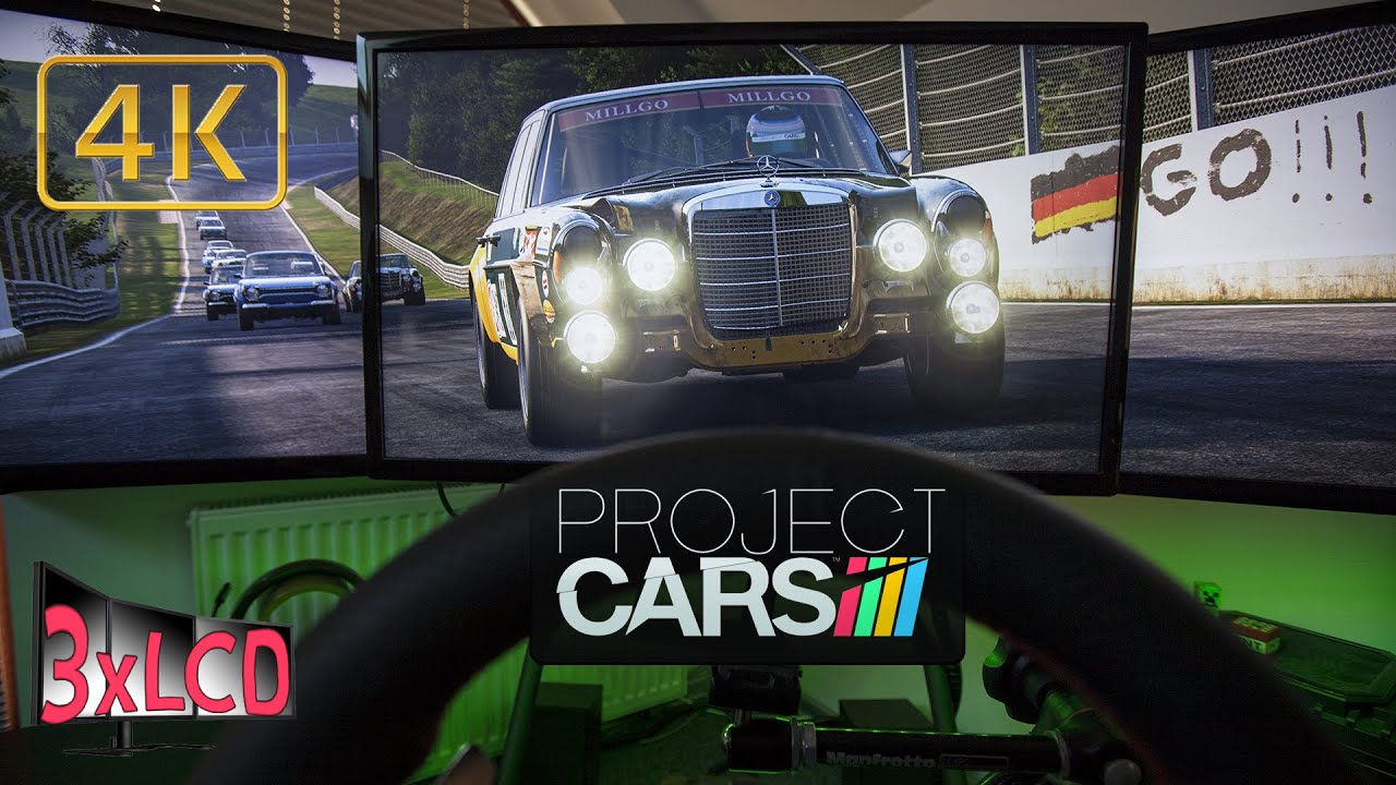 Project CARS | rainy race at Ring full damage | Ultra 4K Triple LCD ...