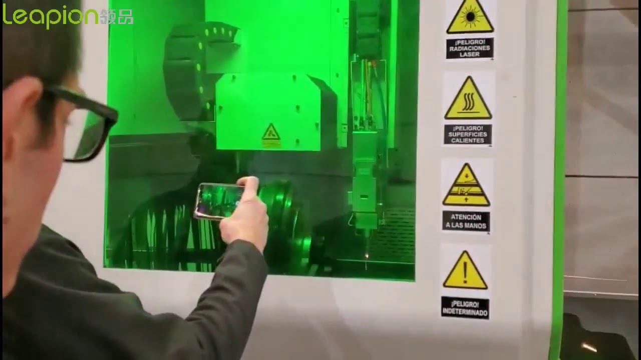 Leapion 3kw IPG pipe fiber laser cutting machine at Europe customer ...