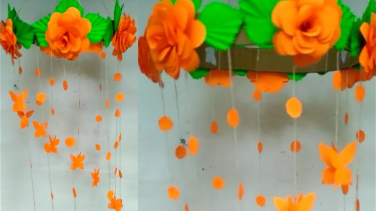 Awesome Ceiling Hanging Craft | Room Decor Idea | Paper Crafts - YouTube