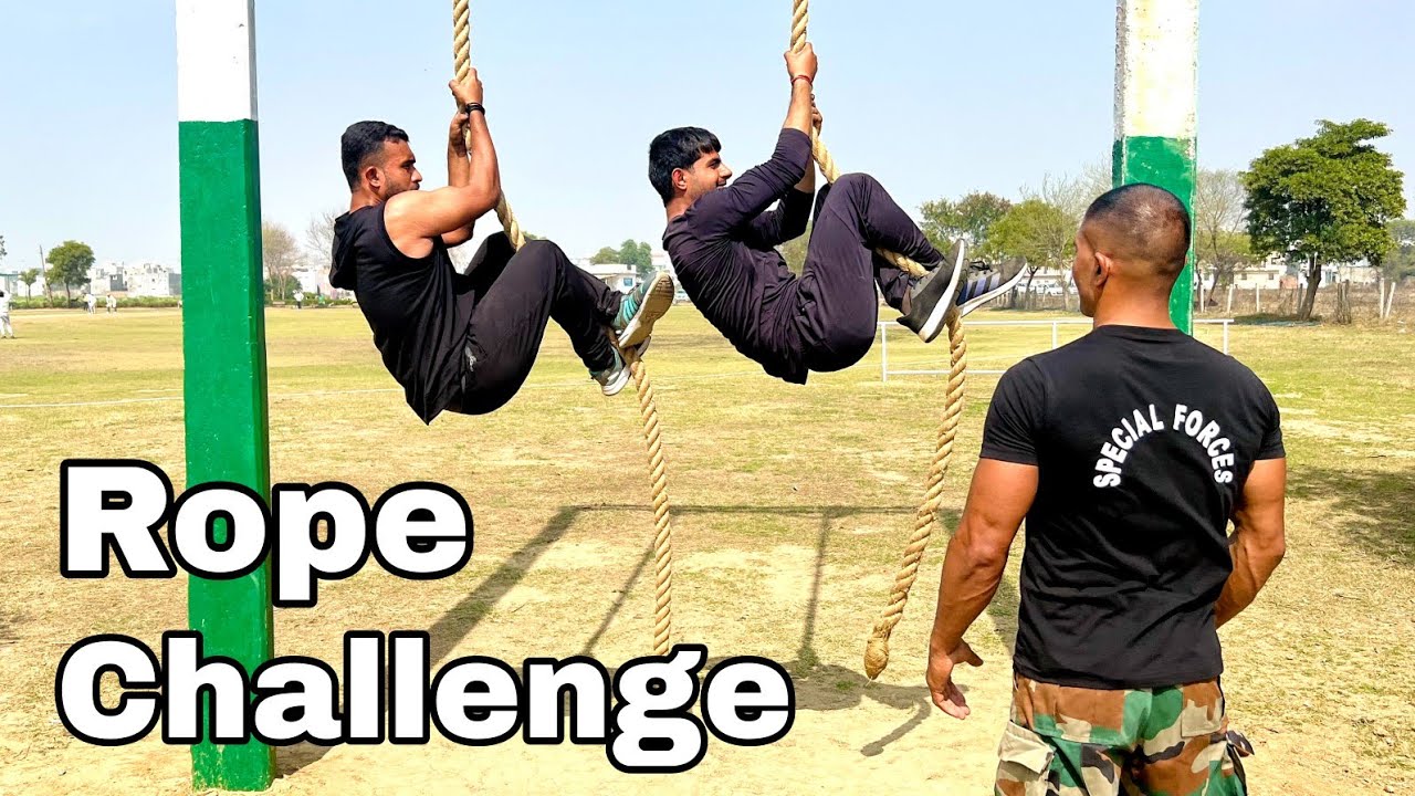 Rope Challenge With Commando || Commando fitness club 9599826970 - YouTube