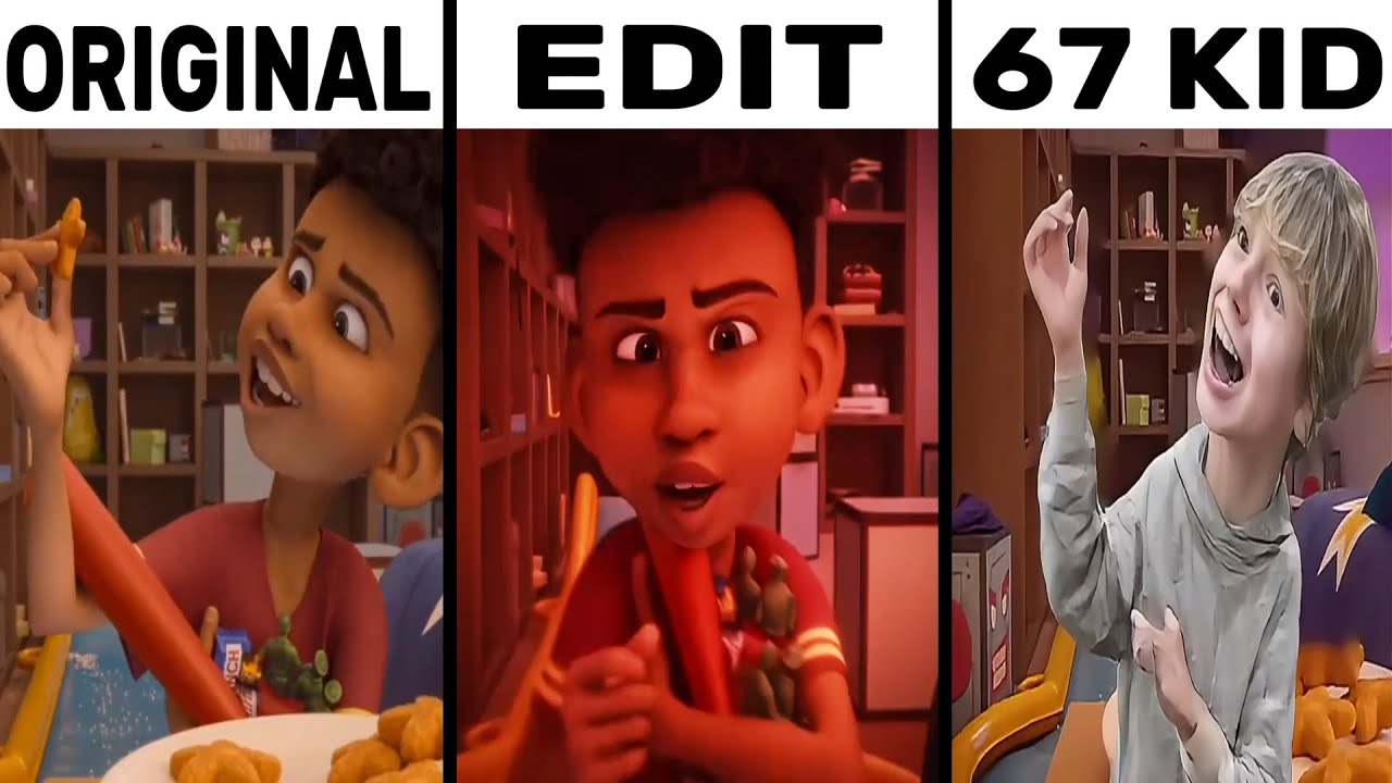CHICKEN STARS ORIGINAL VS EDIT VS 67 KID - YouTube