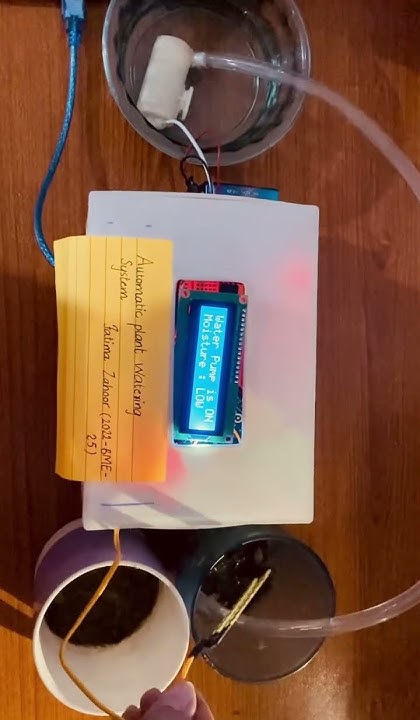 Automatic plant watering system using Arduino and LCD display - YouTube