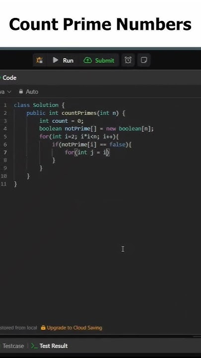 Count prime numbers #shorts #youtubeshorts #java #viral #coding #programming #primenumbers - YouTube