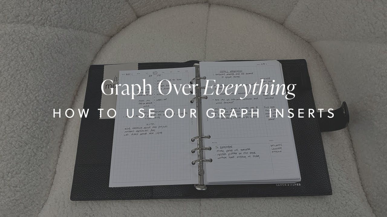 How To Use Graph Planner Inserts | Daily Agenda Graph Bundle | Cloth ...