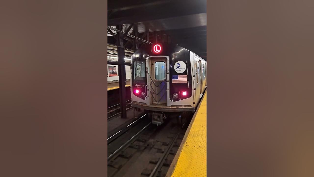 Manhattan Canarsie Bound R143 L trains action at Montrose Avenue - YouTube