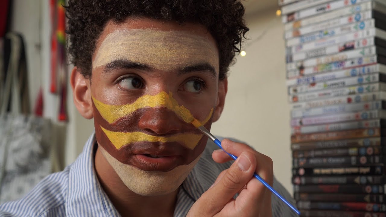 giving myself horrible face paint 3 - YouTube